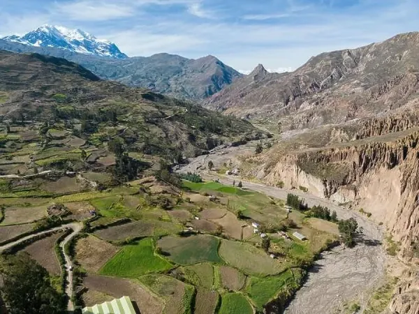 Aerial view of the beautiful Palca Canyon Our beautiful Wall Art and ...