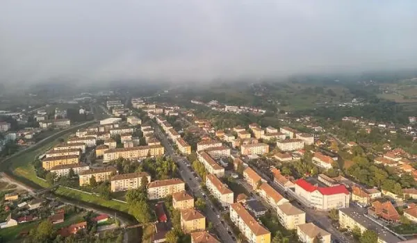 Aerial view of Brad town in Romania Our beautiful Wall Art and Photo ...