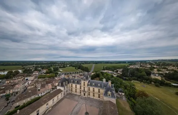 Aerial view, France, the renaissance castle Our beautiful Wall Art and ...