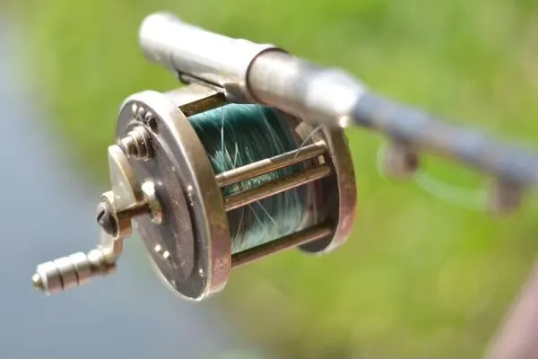 Close up of fishing rod wheel gear Our beautiful Wall Art and Photo ...