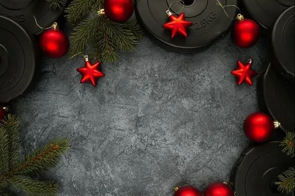 Dumbbells weight plates, Christmas tree branches Our beautiful Wall Art ...