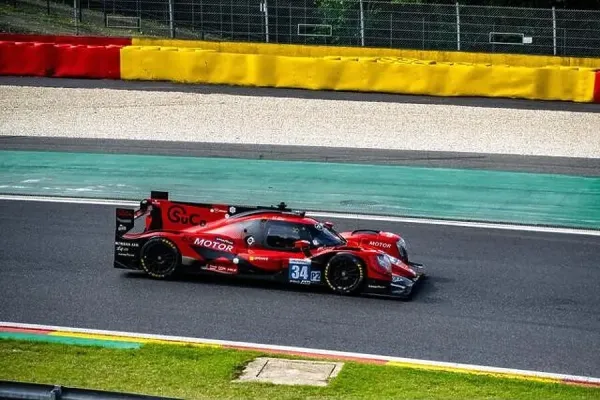 A scenic view of the LMP2 race car during a racing event in
